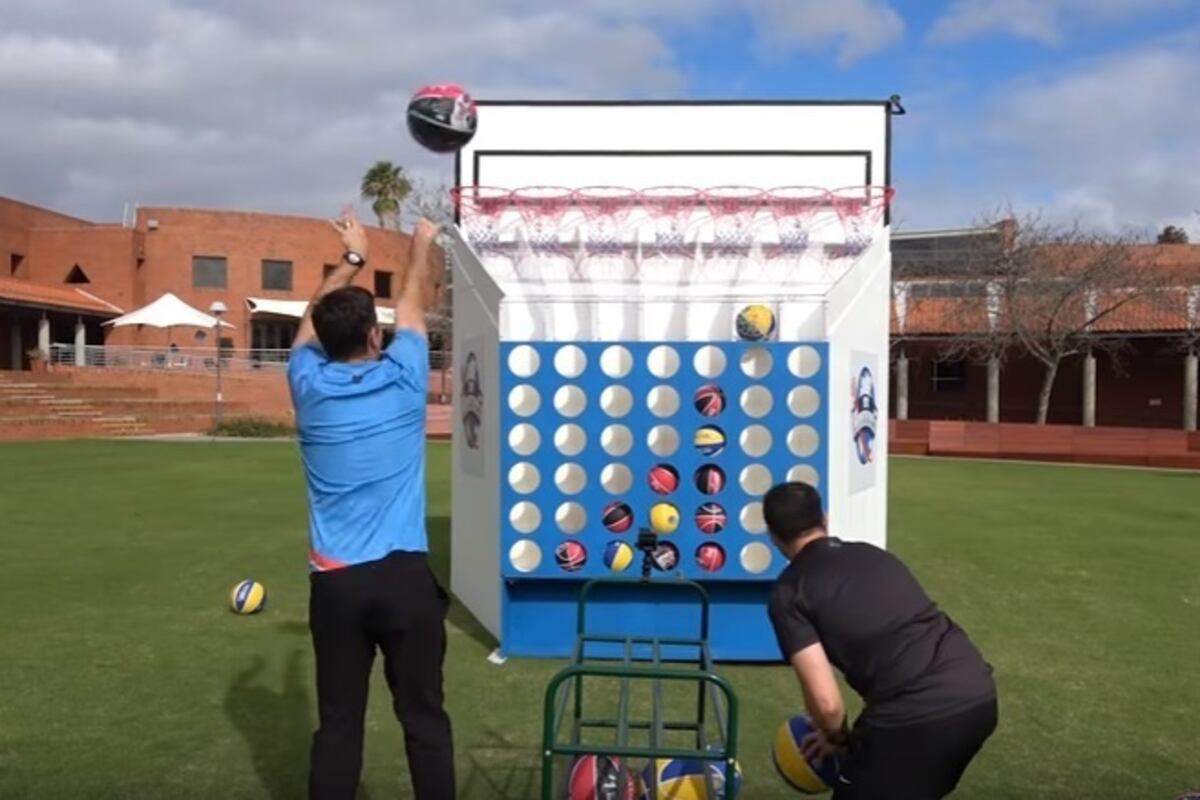 YouTubers Combine Basketball and Connect Four into Brilliant Game ...