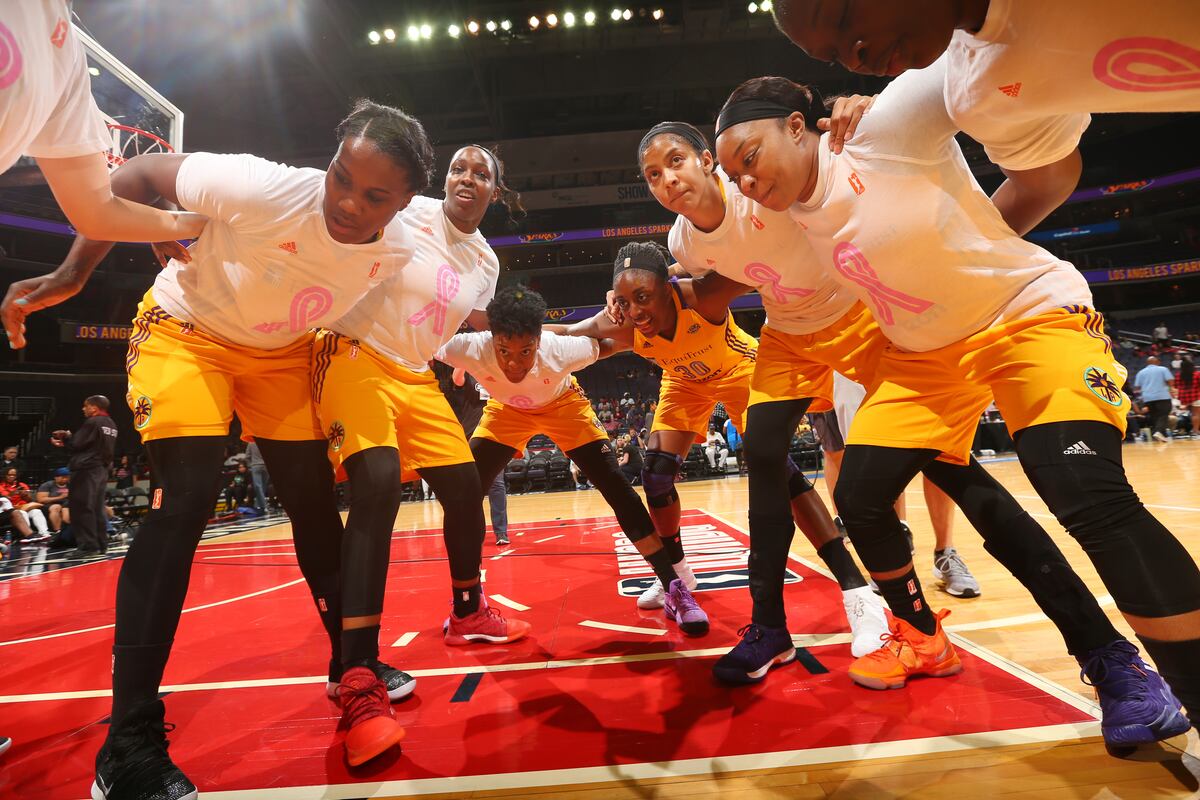 WNBA's Mystics and Sparks Lock Arms During National Anthem | News ...