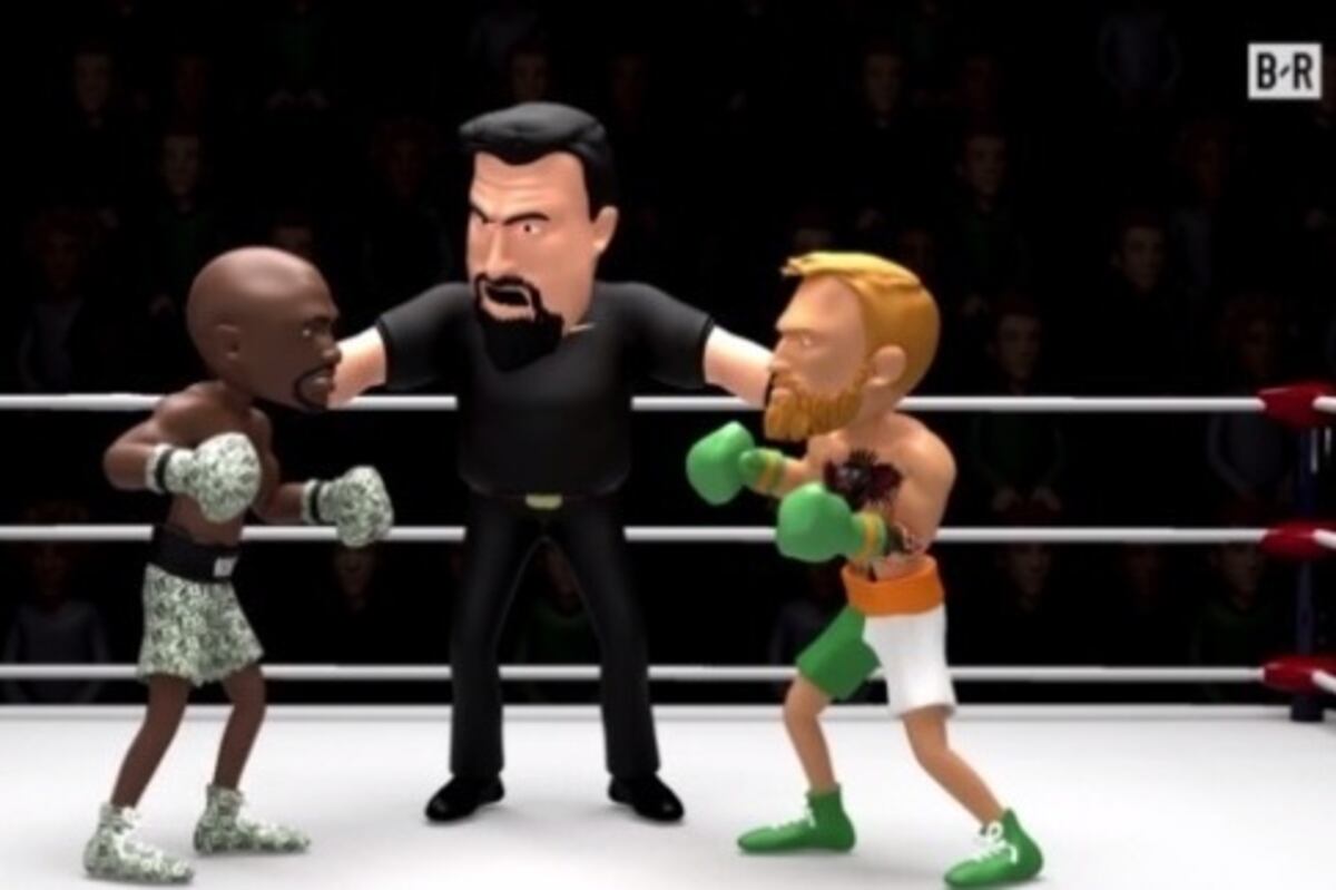 B/R Gives Claymation-Style Preview of Mayweather-McGregor 'Overhyped ...