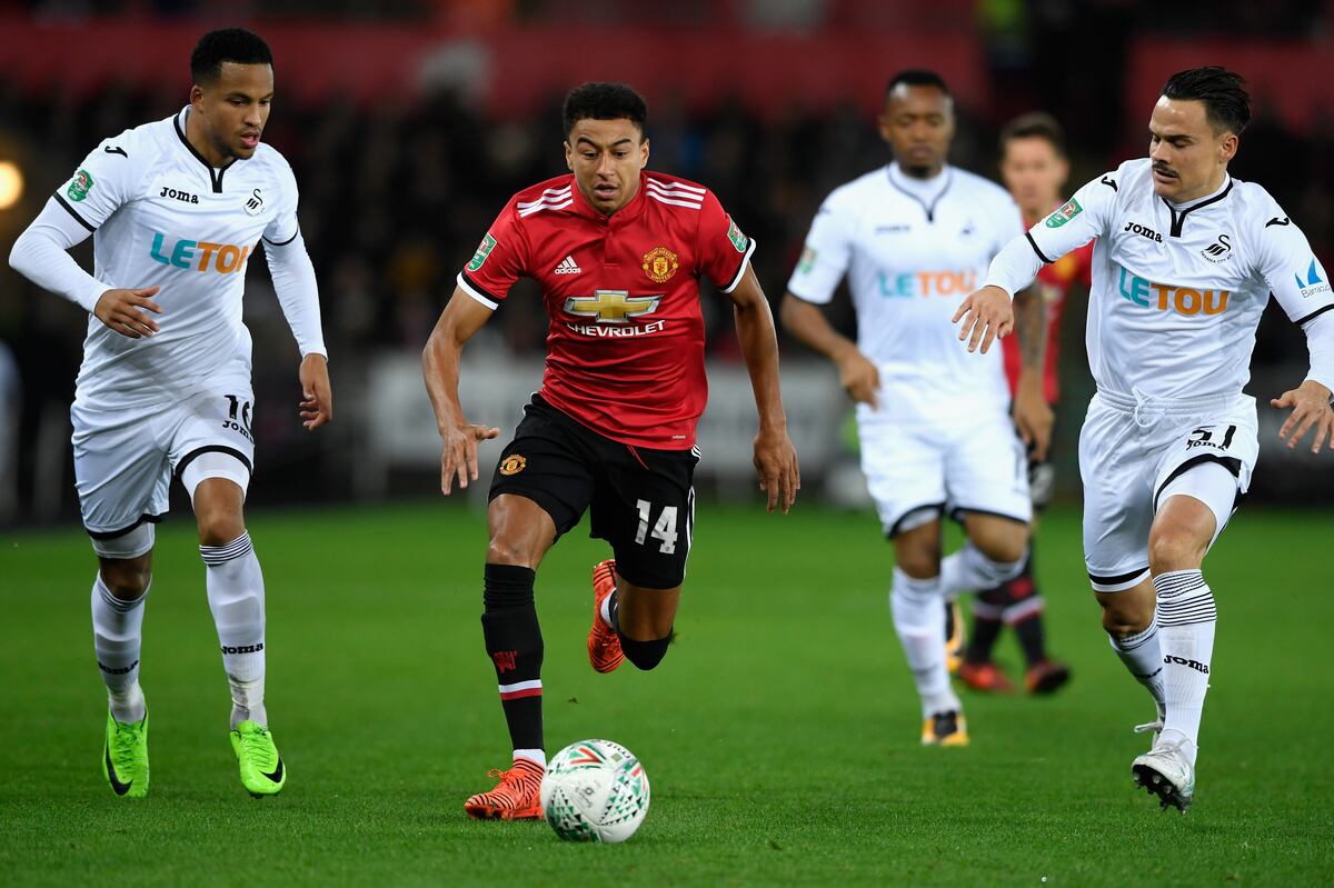 Jesse Lingard, Manchester United Beat Swansea City, Advance in 2017 ...