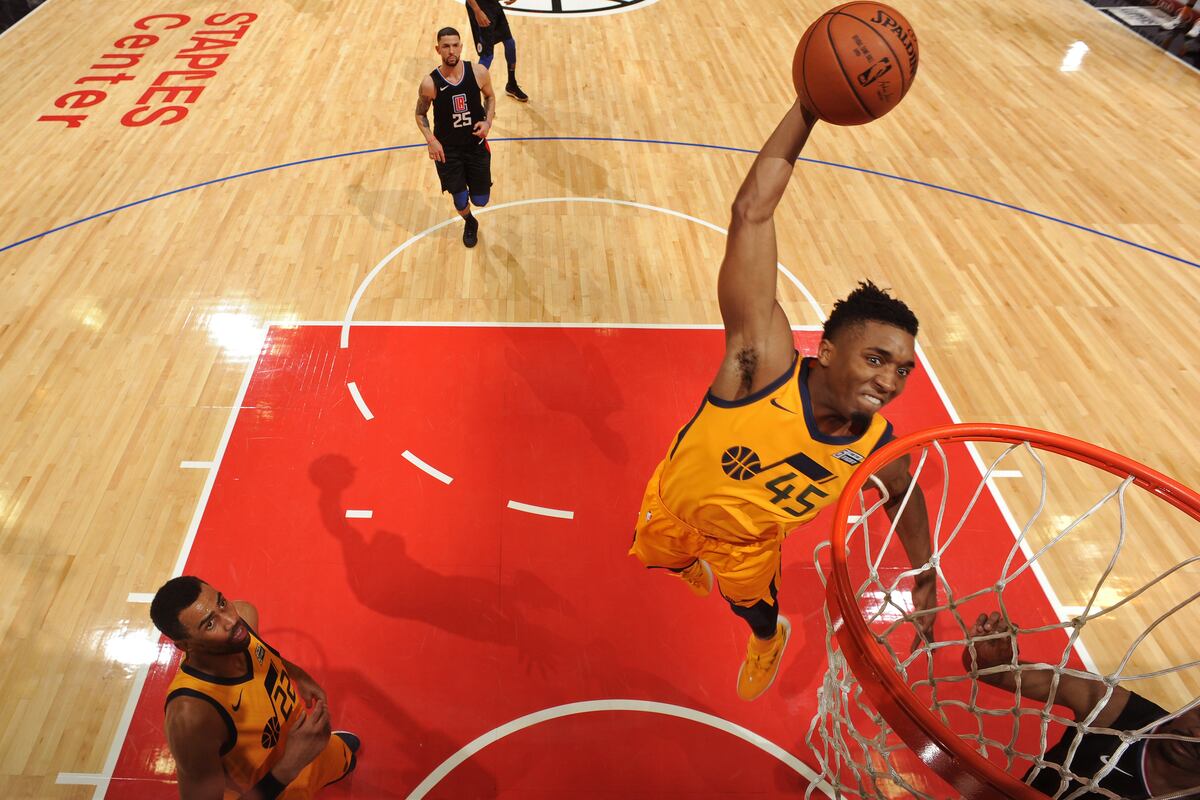 Jazz Guard Donovan Mitchell Sets Franchise Rookie Record in 41-Point ...