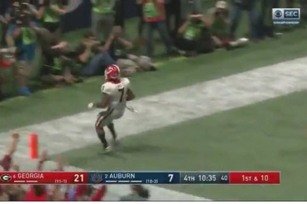 D'Andre Swift Seals Georgia's SEC Championship Win with 64-Yard ...
