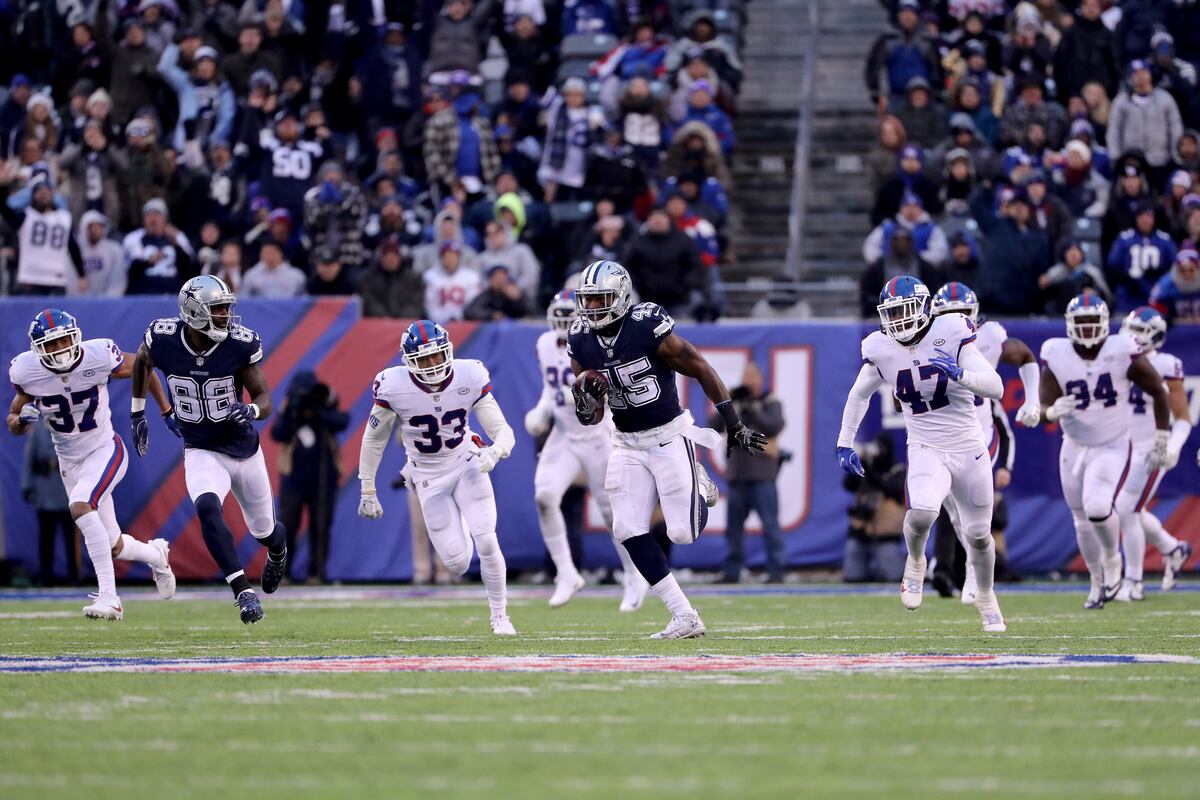 Cowboys' Rod Smith Races Through New York Defense on Long 4th-Quarter ...