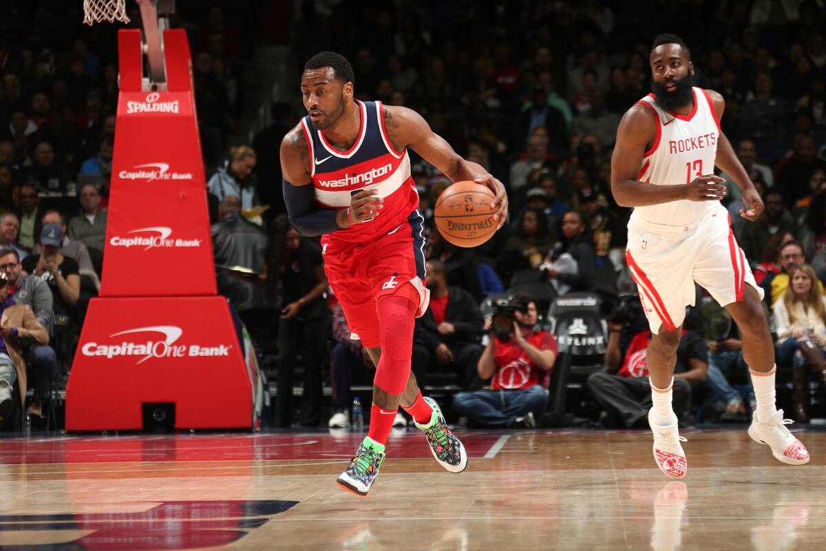 John Wall Gets Steal, Passes Through His Legs to Bradley Beal for Dunk ...
