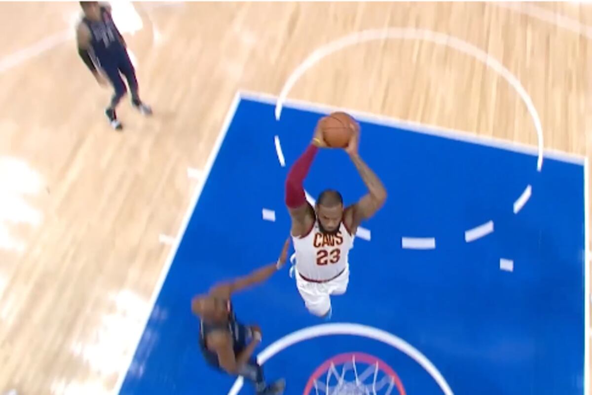 LeBron James Throws Down Monster Dunk on Pistons | News, Scores ...