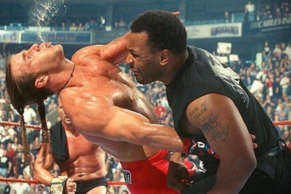 Mike Tyson Knocks out Shawn Michaels; WrestleMania's Defining Moments ...