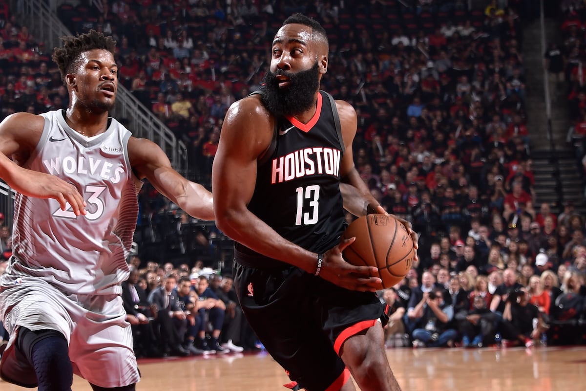 James Harden Erupts for 44 Points as Rockets Beat Jimmy Butler ...
