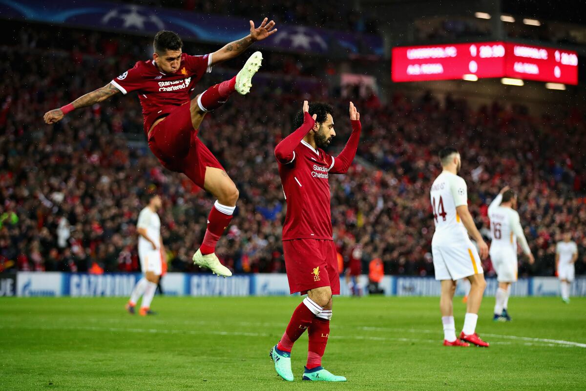 Mohamed Salah Shines, Liverpool Take 5-2 Advantage over AS Roma in UCL ...