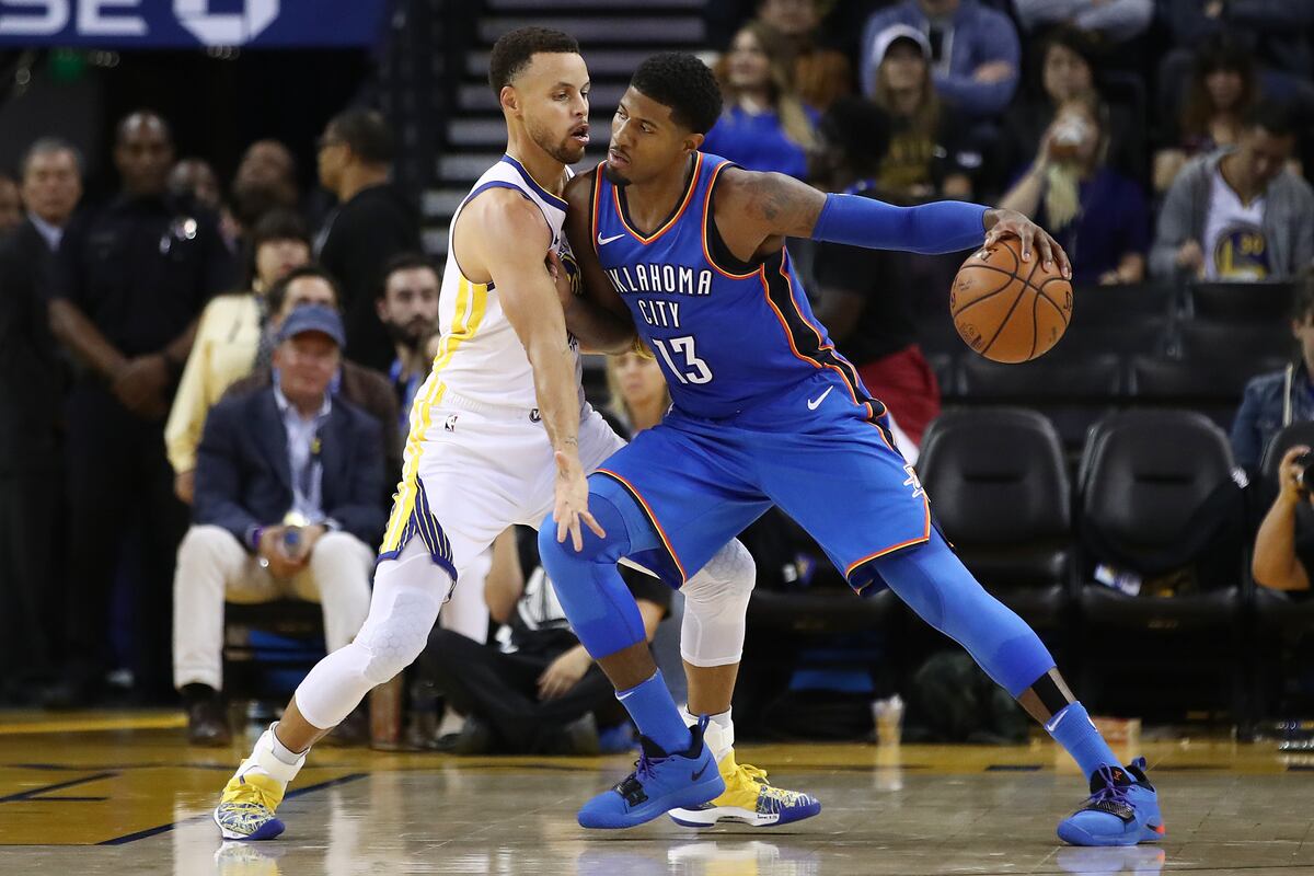 Stephen Curry, Warriors Beat Russell Westbrook-Less Thunder in Season ...