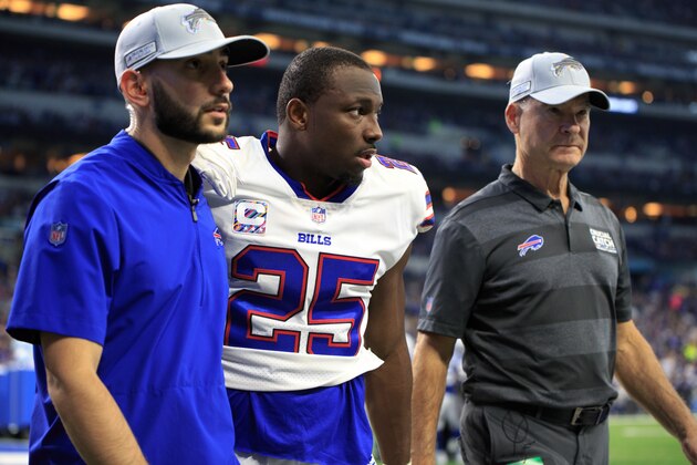 LeSean McCoy Injures Hamstring, Won't Return vs. Jets