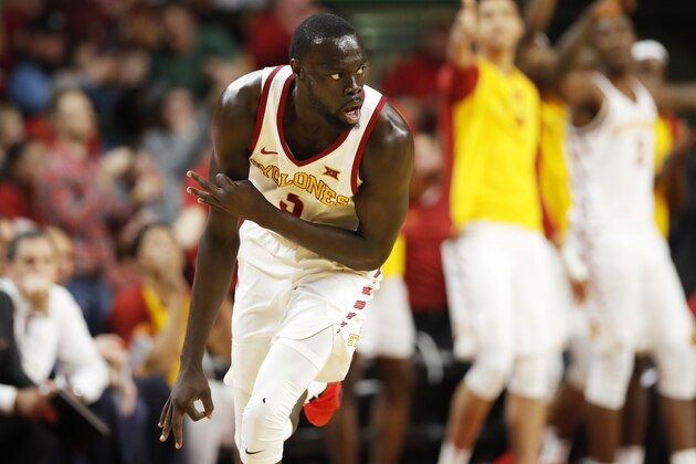 Iowa State Stuns No. 5 Kansas Behind 24 Points from Marial Shayok