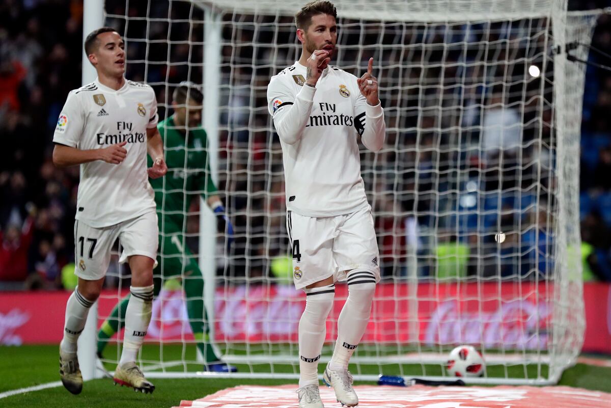 Sergio Ramos' 100th Career Goal Powers Real Madrid Past Leganes in Copa ...