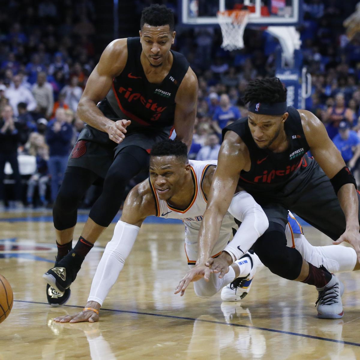 Paul George, Russell Westbrook Lead Thunder Past Damian Lillard, Trail ...