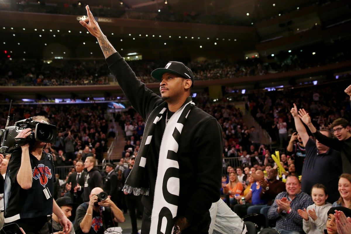 Video: Carmelo Anthony Gets Ovation from Knicks Crowd, Talks Return to ...