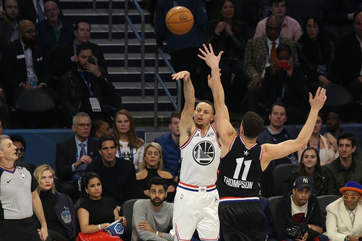 Watch Stephen Curry Swish 4-Point Play over Klay Thompson in NBA All ...