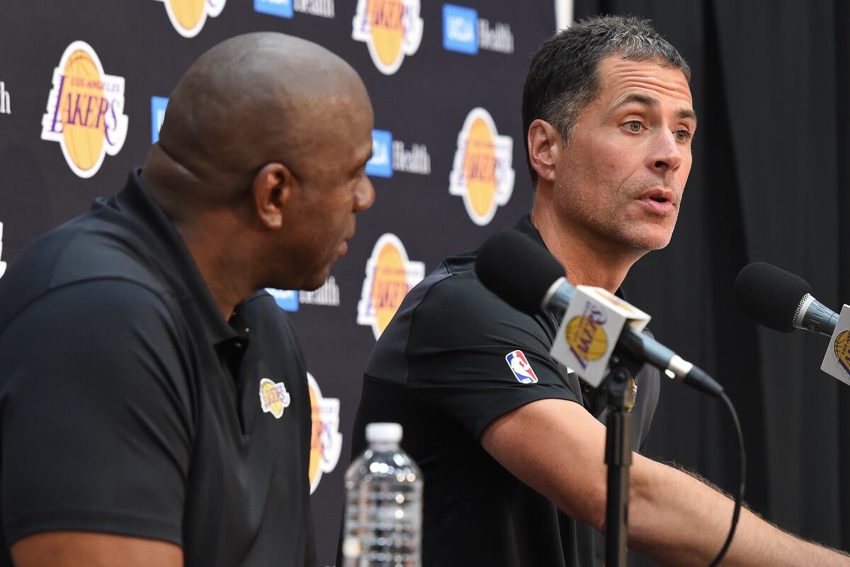 Magic Johnson: Jeanie Buss Has to Decide If Rob Pelinka Is Right GM for ...