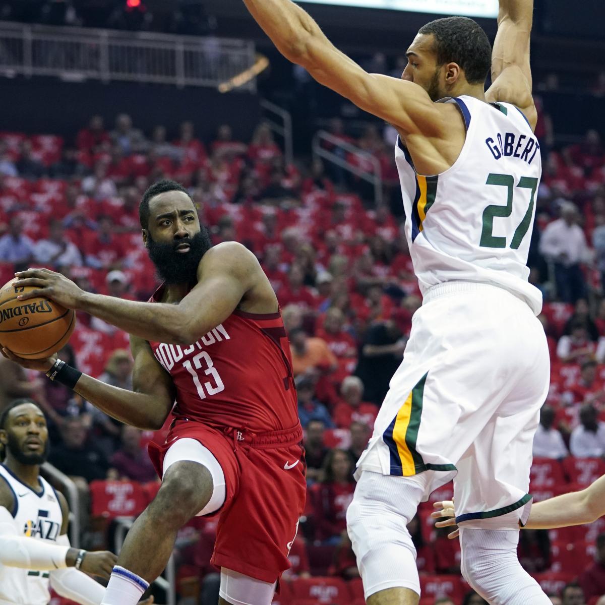 James Harden, Rockets Eliminate Donovan Mitchell, Jazz in Game 5 Win ... James Harden, Rockets Eliminate Donovan Mitchell, Jazz in Game 5 Win ...