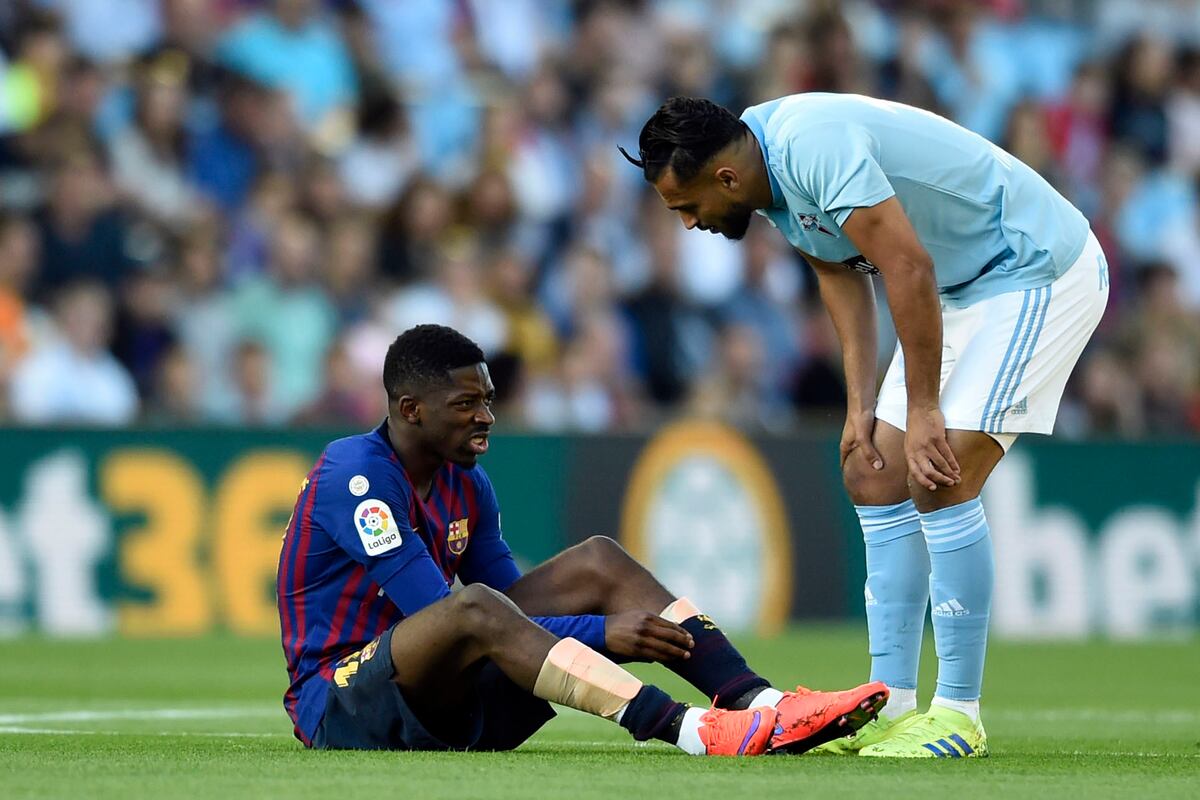 Barcelona Announce Ousmane Dembele Suffered Hamstring Injury in Celta ...
