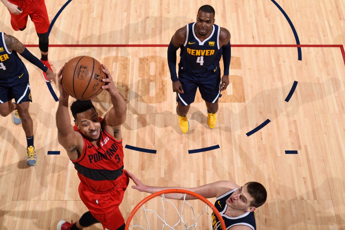 CJ McCollum Erupts as Blazers Beat Nuggets in Game 7; Will Play ...