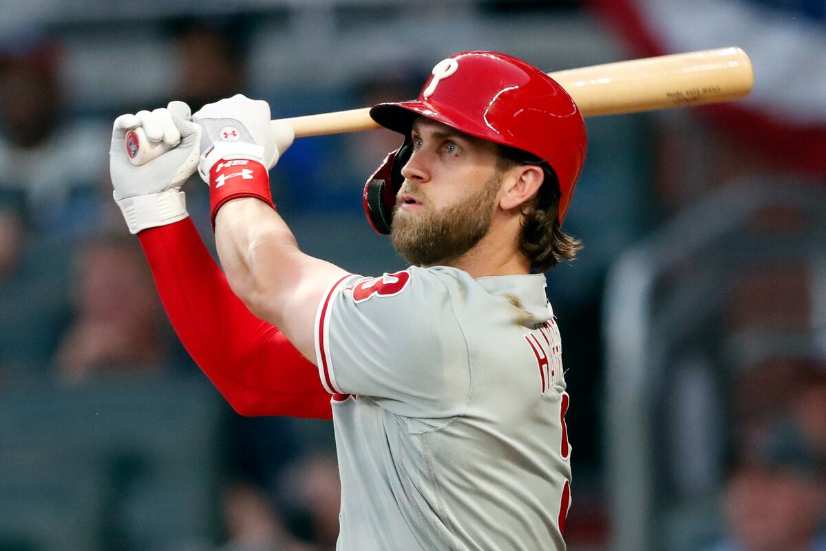 Video: Watch Phillies' Bryce Harper Hit 2 Career Milestones with HR vs ...