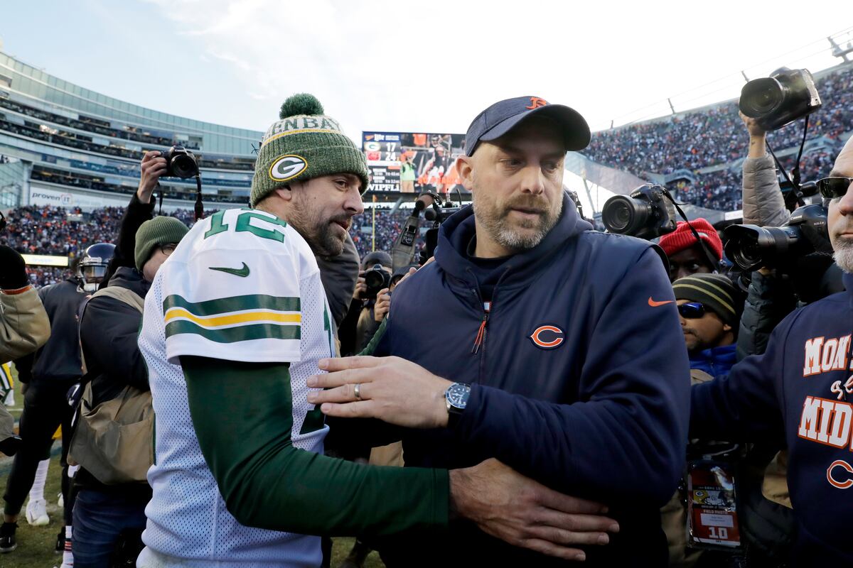 Matt Nagy Details Story of Aaron Rodgers Tripping Him at Celeb Golf ...