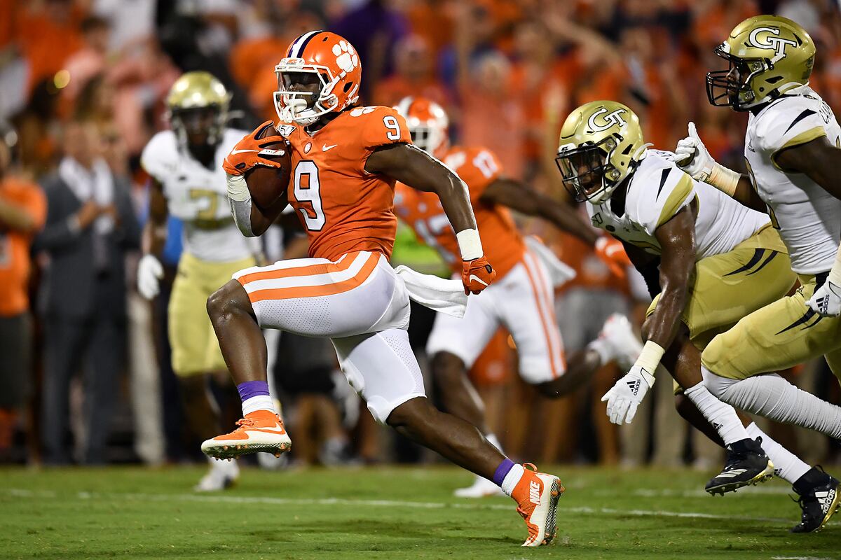Trevor Lawrence, Travis Etienne Help No. 1 Clemson Crush Georgia Tech ...