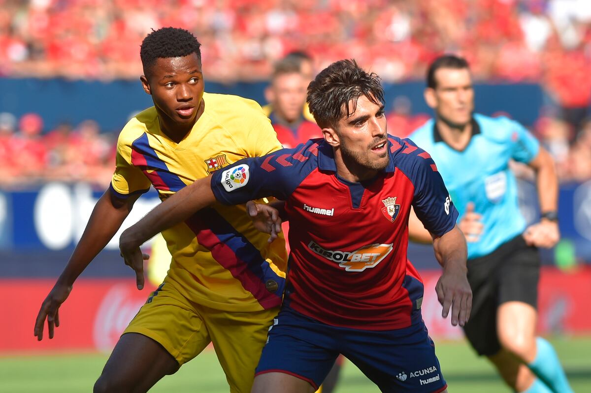 Barcelona Draw 2-2 with Osasuna Despite 16-Year-Old Ansu Fati's 1st ...