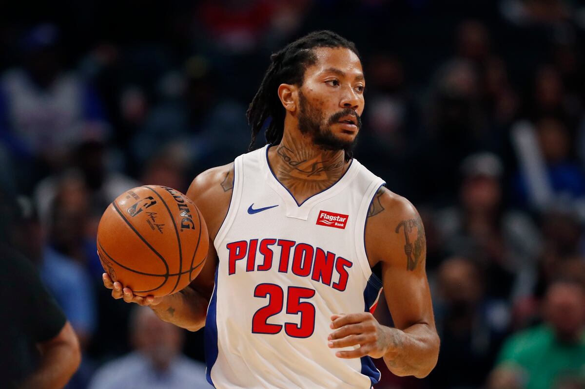 Pistons' Derrick Rose out vs. Cavaliers Because of Knee Injury | News ...