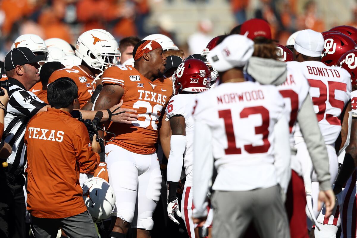 Video: All Oklahoma, Texas Players Penalized for Pre-Red River Rivalry ...