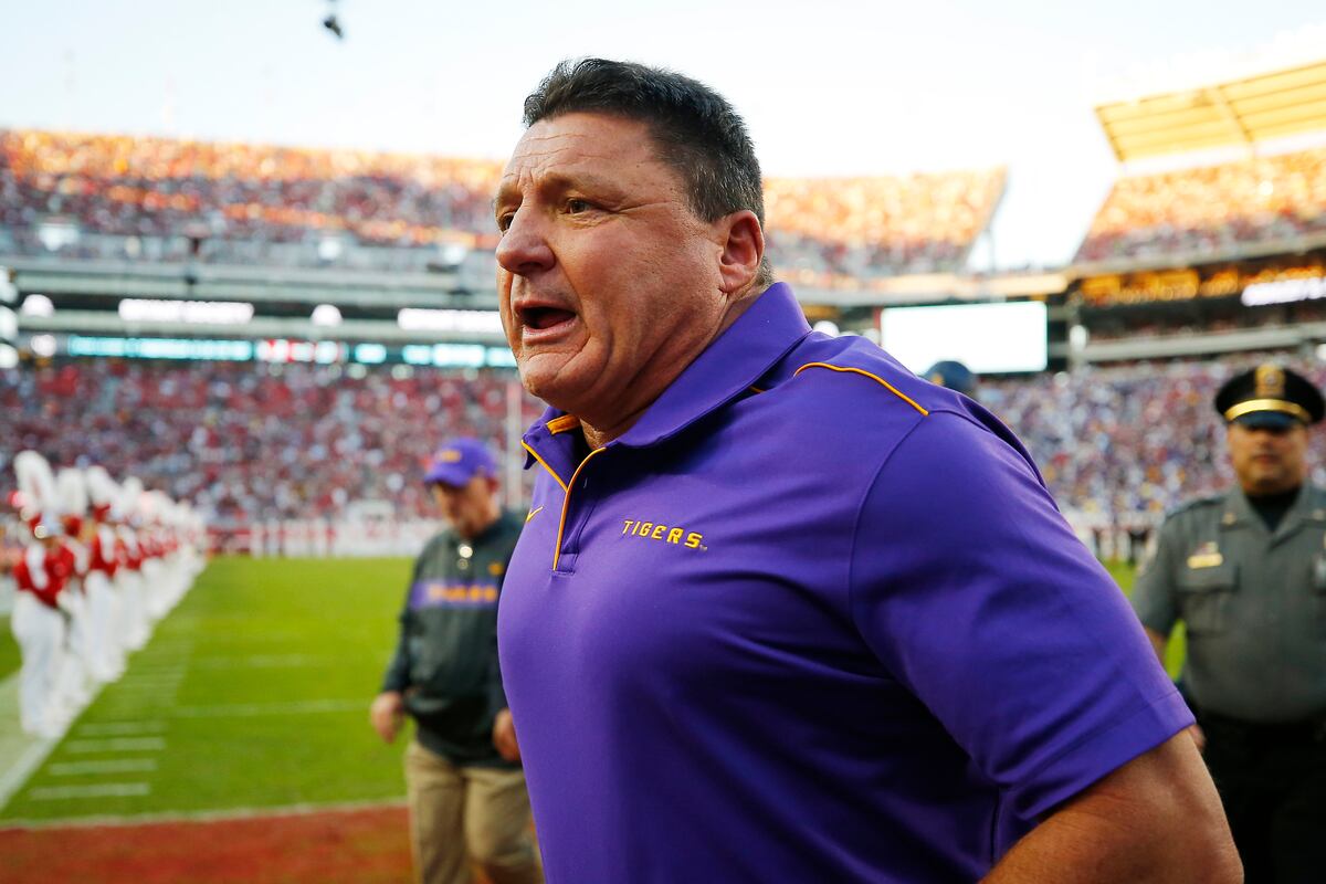 Video: Ed Orgeron Tells LSU Alabama's Stadium Is 'Our House' Now After ...