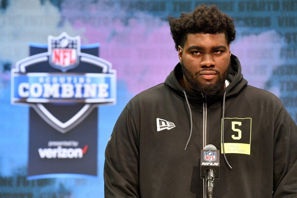 OT Mekhi Becton Measures 17% Body Fat, Runs 5.1 40-Yard Dash Weighing ...