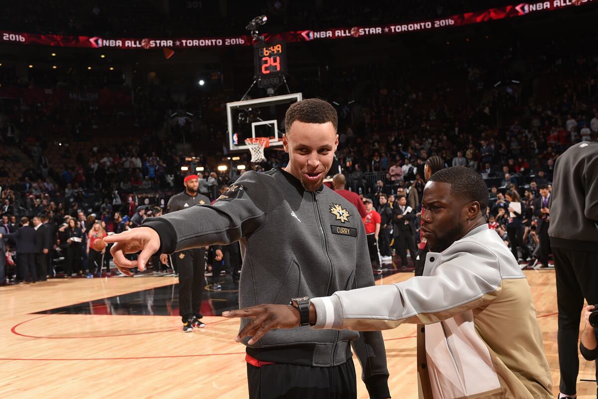 Video: Steph Curry Gets Assist from Kevin Hart Filming 1st Vlog 'Lock ...