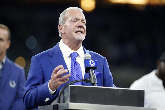 Colts' Jim Irsay Giving over 10K Masks to Indiana Dept. of Health amid ...