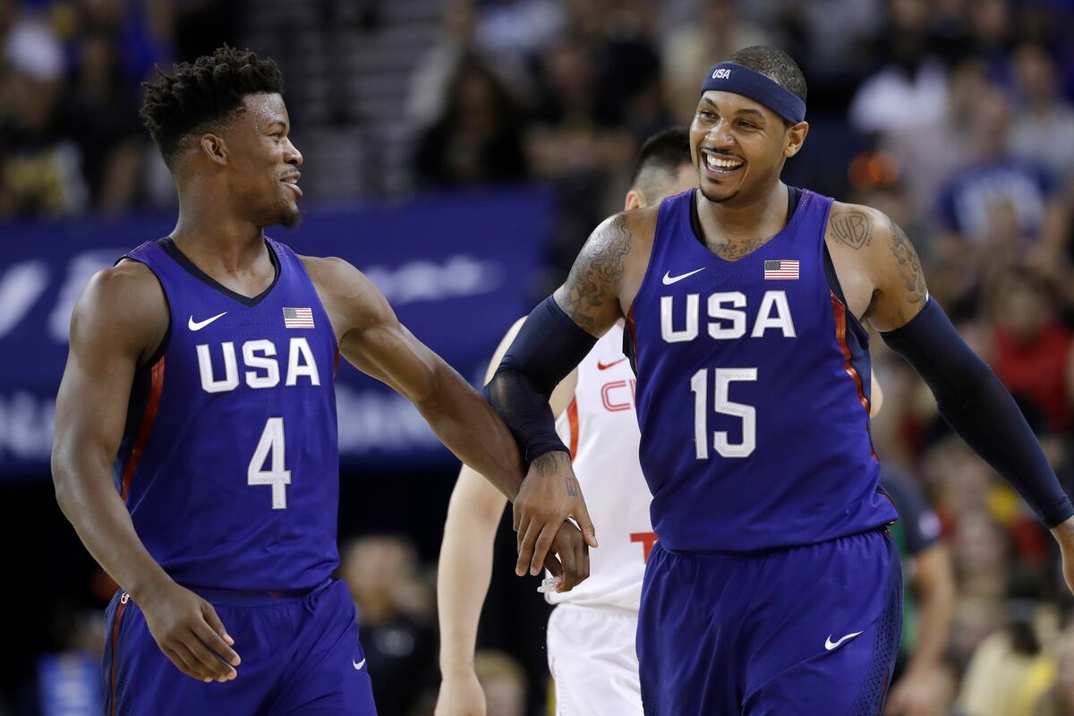 Jimmy Butler Jokes He'll Only Play in 2021 Olympics If Carmelo Anthony ...