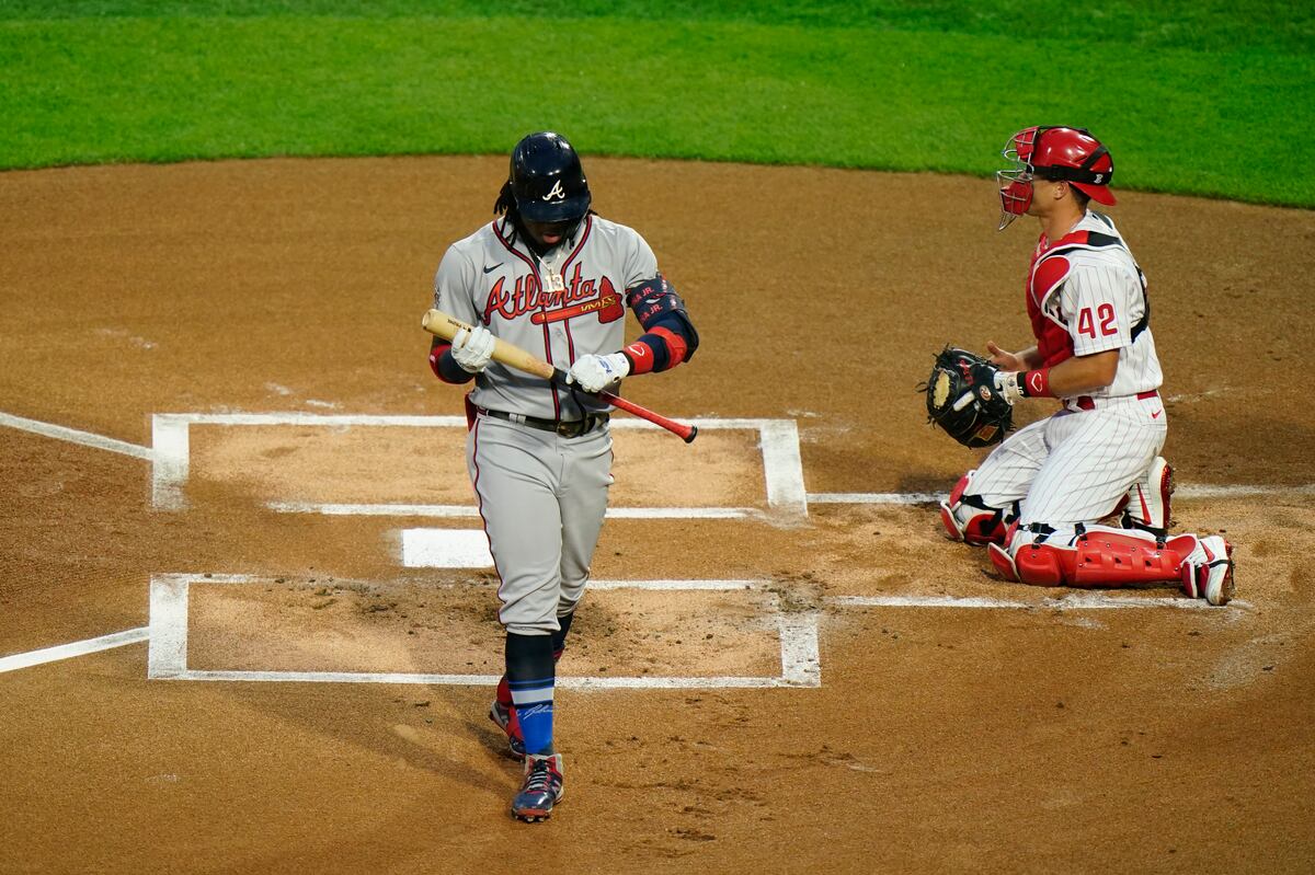 Ronald Acuna Jr. Exits Braves vs. Phillies After Suffering Hamstring ...
