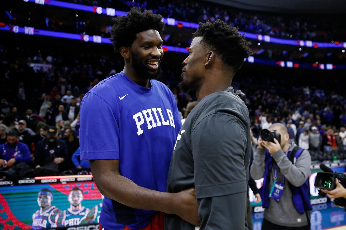 Joel Embiid Praises Jimmy Butler as Heat Star Scores 40 vs. Giannis ...