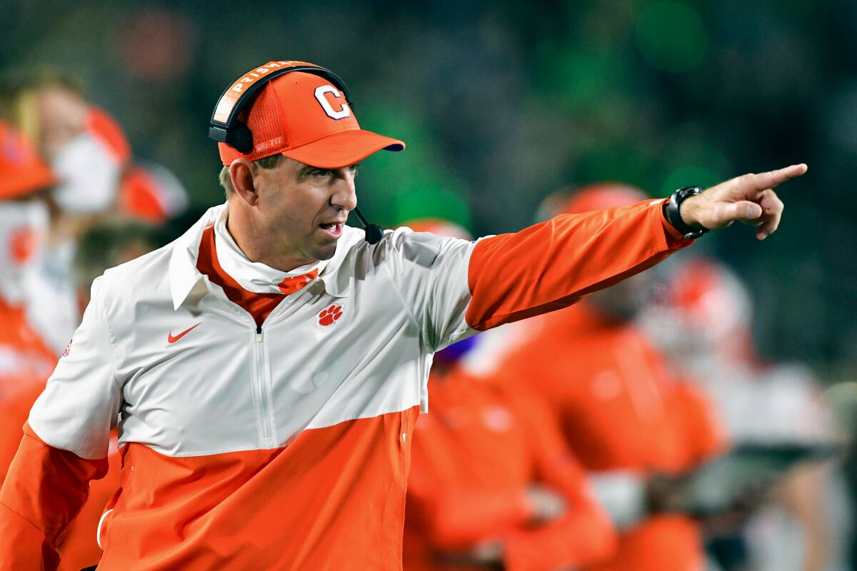 Dabo Swinney Says ACC Isn't Protecting Clemson, Notre Dame Ahead of ...