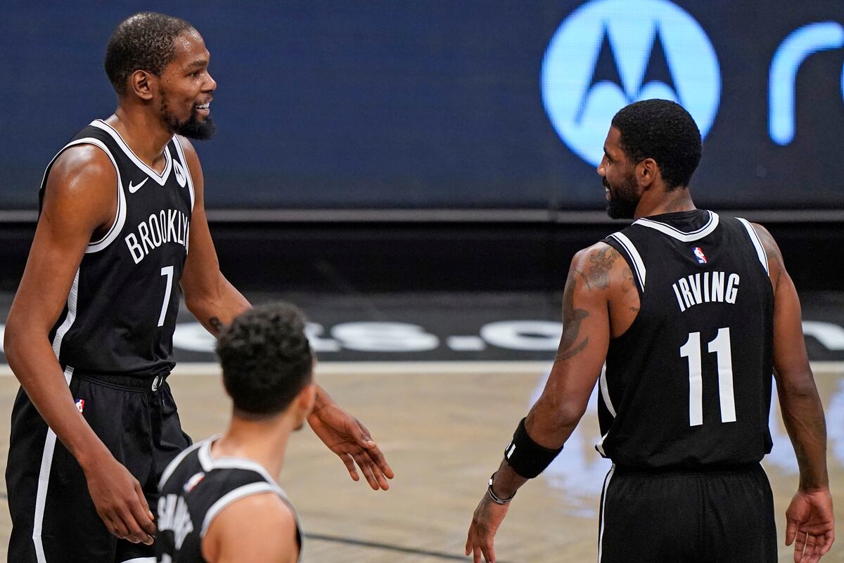 Kyrie Irving, Kevin Durant Combine for 48 as Nets Rout Steph Curry ...