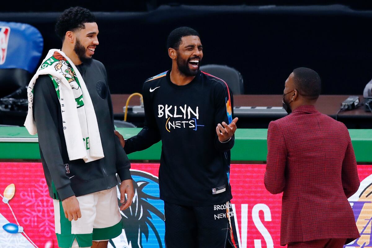 Kyrie Irving Discusses Playing 1st Game in Boston Since Leaving Celtics ...