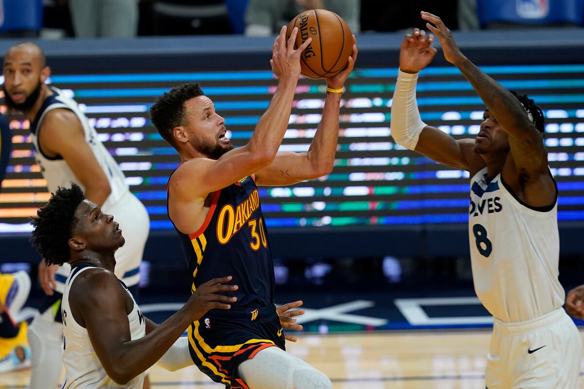 Stephen Curry Leads Warriors to Win vs. Anthony Edwards, T-Wolves ...