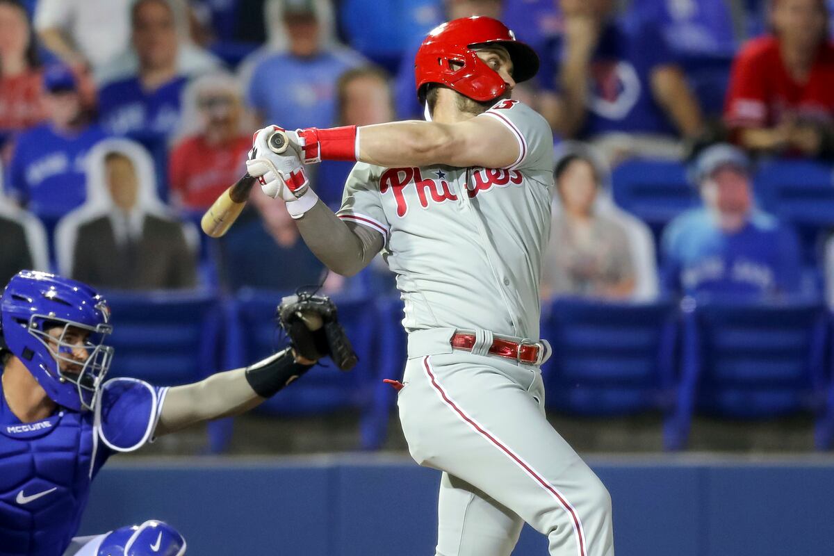 Bryce Harper Placed on 10-Day IL by Phillies with Forearm Injury | News ...